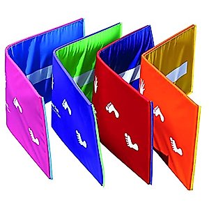 Tumbl Trak Cartwheel Beam Mat, Red and Royal Blue, 2ft x 6ft
