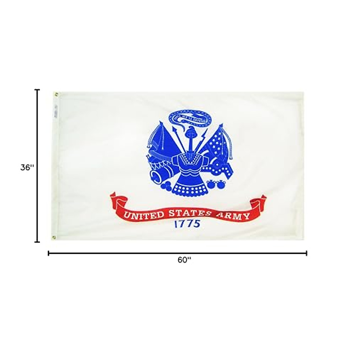 Annin Flagmakers U.S. Army Military Flag USA-Made to Official Specifications, Officially Licensed, 3 x 5 Feet (Model 439035)