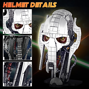 HiztoBlo General Helmet Building Set, Restore Classic Building Blocks Model, Home Ornament Decorations, for Fans and Children Present (788pcs)