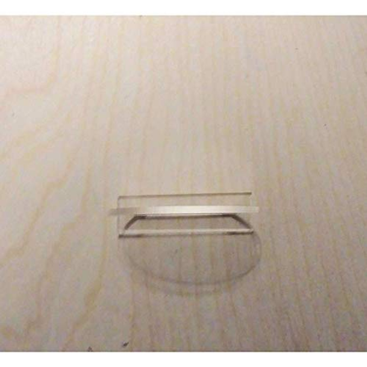 Clear Plexiglass Wall Stand, Stick On, Single Shelf No Nails or Screws, 24 pack