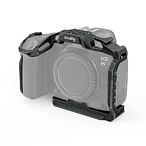 SmallRig Camera Cage for Canon EOS R5 / R5 C / R6 Mirrorless Camera, Aluminum Alloy Cage w/Streamlined Structure for Canon EOS R5 R6 R5 C Camera