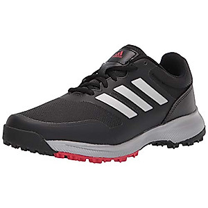 adidas mens Tech Response Spikeless Golf Shoe, Black, 9.5 Wide US