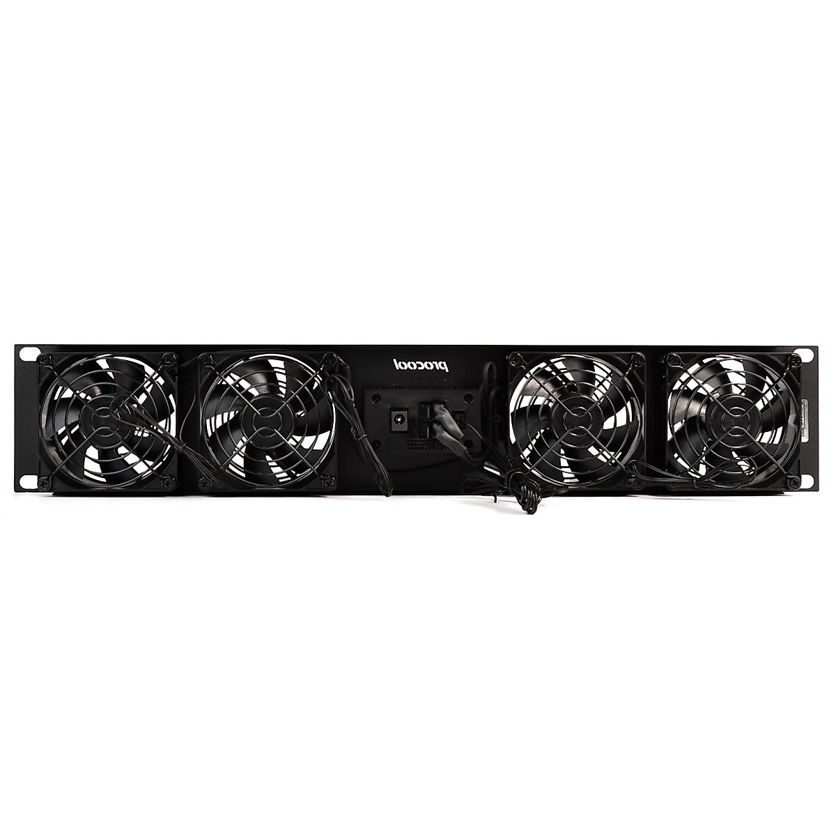 PROCOOL SP480XT-E / 2U Temperature Controlled Silent Rack Fan/Airflow= Exhaust/Home Theater AV Cabinet Cooling Broadcast Server Recording Studio Rack Fan