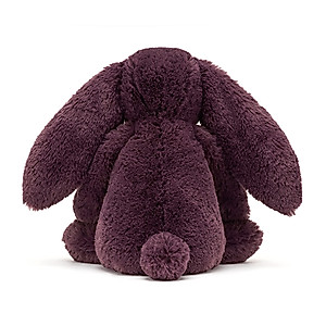 Jellycat Bashful Plum Bunny Stuffed Animal, Medium