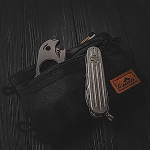 VIPERADE VE1 Pocket Organizer Tool for Men, Storage EDC Gears, Best Gift to Keep Organized, Hold Your Flashlight/ Knife, Tactical Pen, Notebook (Black)