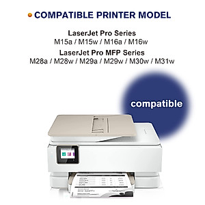 GANADAS 48A Toner Cartridge HP - 48a Toner Cartridge Black CF248A - for Laserjet Pro M15w M29w MFP M28w M28a M29a M30w M31w M15a M16a M16w - 2 Pack, Black