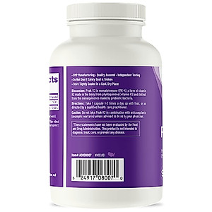 AOR, Peak K2, Supports Bone and Cardiovascular Health and Normal Blood Clotting, Dietary Supplement, 90 servings (90 capsules)
