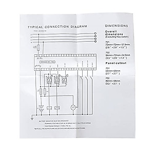 Timunr DSE702K-AS Generator Controller with Key, Generator Accessory Self Start Control Generator Controller