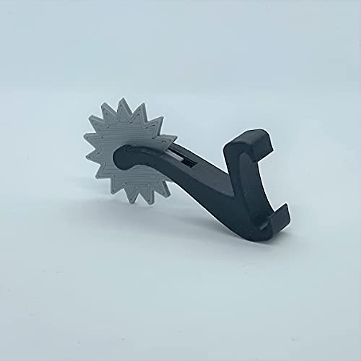 ShoeTails Mini Spur Clips Black with Silver Compatible with Crocs (1 Pair)