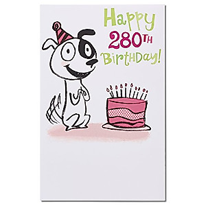 American Greetings Funny 40th Birthday Card (Dog Years)