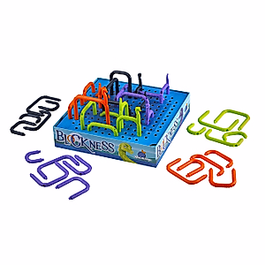 BlockNess Board Game - Family or Adult Strategy Game for 2 to 4 Players. Recommended for Ages 8 & Up