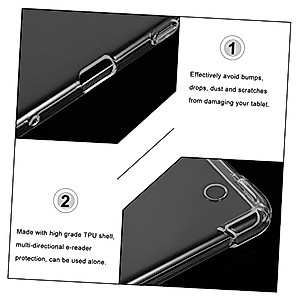 UKCOCO E-Reader Protective Case Ebook Reader Case 5pcs Pen Tray Case Ebook Reader Ebook Reader Case Transparent TPU Storage Pen E- with Pen Holder Protective Case for E-Reader