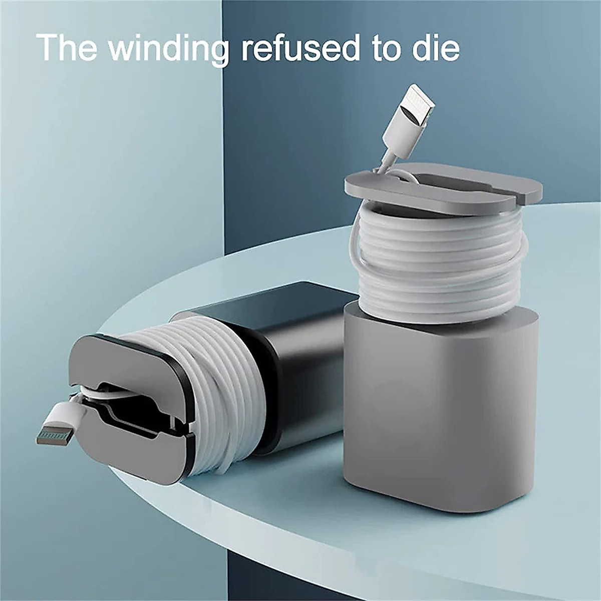 AAJ 2 in 1 Silicone Charger Protector, 18w/20w Data Cable Winder, Mobile Phone Charger Data Cable Anti-Break Protection Storage Tool, Suitable for 11/12 Charger (Black)…