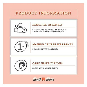 South Shore Crea Metal 2-Door Accent Cabinet, Orange