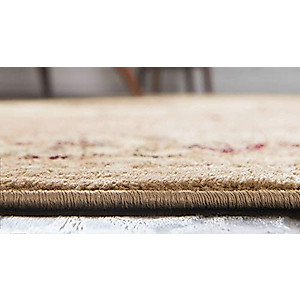 Unique Loom Versailles Collection Traditional Classic Medallion Motif Area Rug (2' 7 x 10' 0 Runner, Tan/ Ivory)