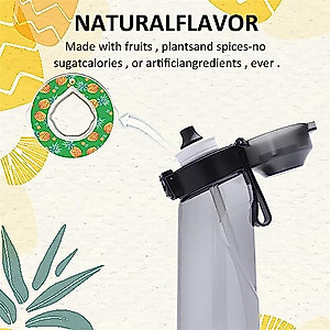 hixswnu 4pcs Compatible with Air Up Water Bottle Pods, Fruit Fragrance Rings,Water Cup Scented Pods for Outdoor Sports,006