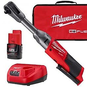 . Milwaukee M12 FUEL 3/8" Extended Reach Ratchet Kit