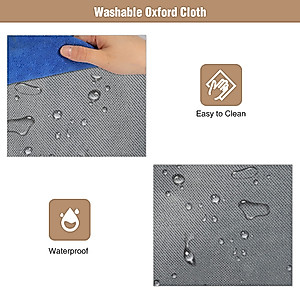 ALBOMI Collapsible Commercial Laundry Cart with Wheels, Large Folding Stainless Steel Laundry Hamper, Industrial Rolling Waterproof Laundry Basket for Hotel Hospital School Home, 440LB Load, Gray