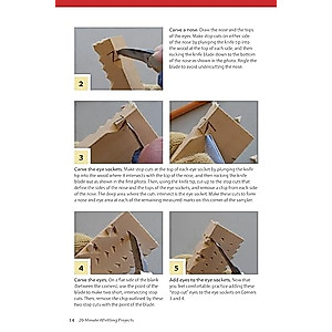 20-Minute Whittling Projects: Fun Things to Carve from Wood (Fox Chapel Publishing) Step-by-Step Instructions & Photos to Whittle Expressive Figures; Wizards, Gargoyles, Dogs, & More for Gift-Giving