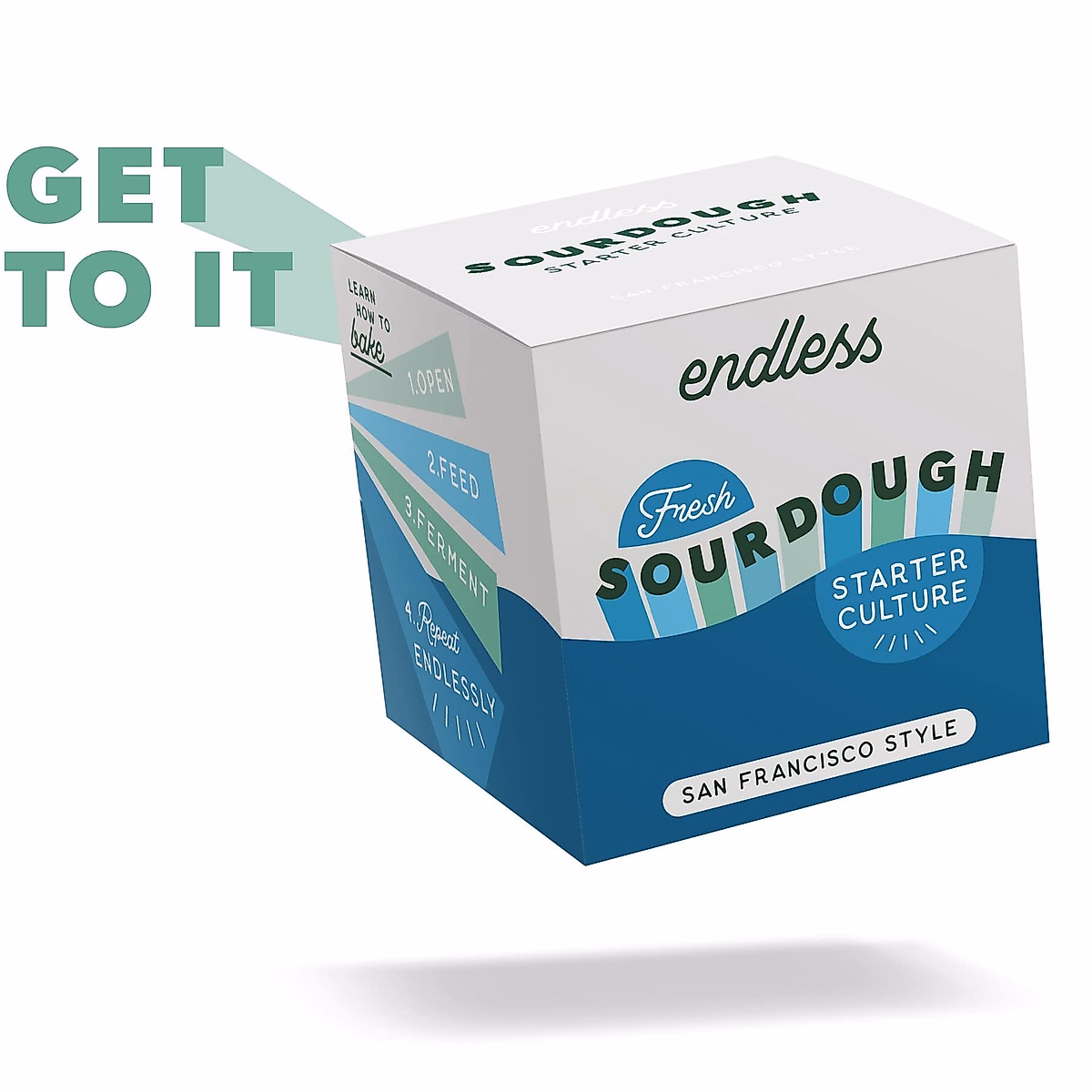 ENDLESS Fresh Live Sourdough Starter | San Francisco Style Heirloom Culture for Artisan Bread Baking | DIY Tasty Prebiotic Rich Low Carb Bread | No Wait Live Sourdough Starter Culture