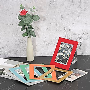 uxcell 9.9" x 9.9" Picture Mat, Core Bevel Cut Frame Mattes for 8" x 8" Photos Pictures Artwork Painting Display, White 5 Pcs