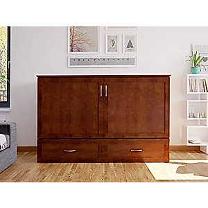 AFI Hamilton Murphy Bed Chest, Queen, Walnut