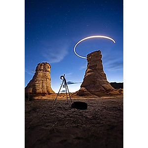 SLIK Pro AL-324DX w/SH-705E 3-Way Pan Head for Mirrorless/DSLR Sony Nikon Canon Fuji Cameras and More - Black (613-358)