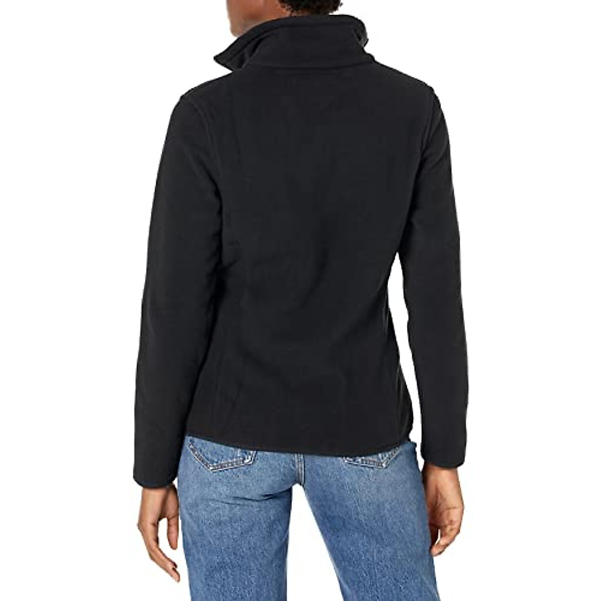 Amazon Essentials Women's Classic-Fit Full-Zip Polar Soft Fleece Jacket (Available in Plus Size), Black, X-Large