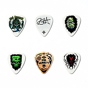 JIM DUNLOP KH01T088 Kirk Hammett Monster Pick Tin, Assorted, .88mm, 6 Picks/Tin