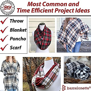 Barcelonetta | Cotton Flannel Fabric | 100% Cotton | 60 Inch Wide | Quilting, Blanket, Sewing, PJ, Shirt | Cloth (Black Steward, 2 Yard)