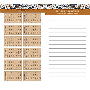 2023-24 Falling Blossoms 2-Year Pocket Planner (24-Month Calendar)