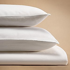 cebihy 100% Linen Duvet Cover Set King 3 Pieces, French Normandy Flax Linen, Cooling, Soft, and Breathable Linen Bedding Set - 1 Duvet Cover 90"x 104", 2 Pillowcases 20"x 40" (White-Queen)
