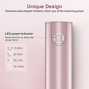 EnergyQC Fast Charging Portable Charger 5000mAh,External Battery Power Bank with USB-C Input(Recharge Only), Battery Pack Compatible with iPhone,Samsung Galaxy,Airpods and More-Rose Gold
