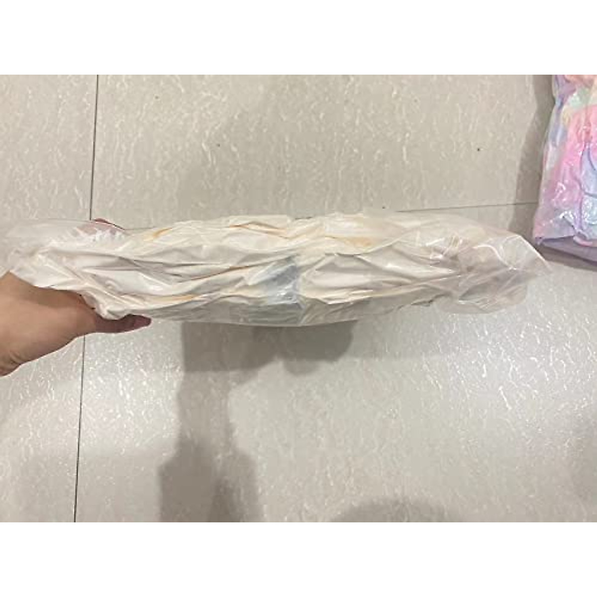 Super Soft Faux Fur Throw Blanket, Reversible Lightweight Fluffy Blanket, Long Hair Plush Shaggy Throw Blanket for Couch, Sofa, Chair, 51x62 inches, Cream White