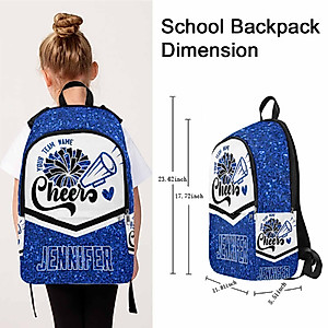 MyPupSocks Custom Cheerleader Bookbag Men Women Back Packs School Girls Personalized Backpack Girl Boy Cheerleader Backpack Book Bags Teenage Girls