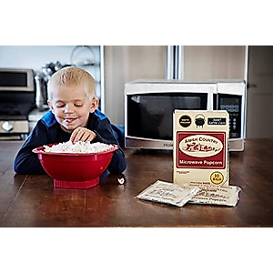 Amish Country Popcorn | Old Fashioned Microwave Popcorn | 10 Bags Sweet Kettle White Hulless | Non-GMO, Gluten Free, Microwaveable and Kosher (10 Bags)