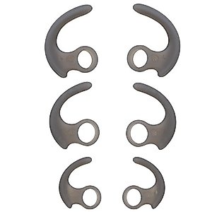 ALXCD Silicone Earhooks Compatible with Sony MDR-XB510AS MDR-XB50BS Sports Headphone,SML 3 Pair Replacement Soft Silicone Earbud Hooks, Compatible with Sony MDR-XB50BS MDR-XB510AS Headphone（Gray