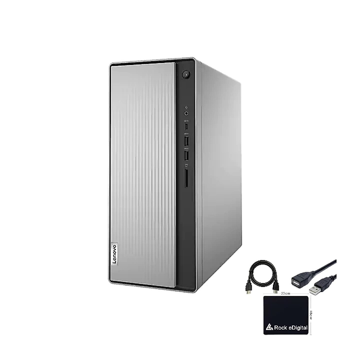 Lenovo 2023 IdeaCentre Business Desktop PC Intel 6-Core i5-10400 Intel UHD Graphics 630 8GB RAM DDR4 256GB NVMe SSD USB-C WiFi AC Bluetooth HDMI VGA RJ45 DVD-Writer Windows 11 Pro w/RE Accessories