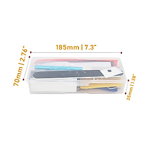 binifiMux 18pcs Crafts Basic Model Tool Kit, Hobby Building Tools Set with Hobby Clippers Model Tweezers for Plastic Model Car Dollhouse