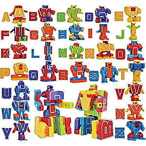 JOYIN Alphabet Robots Toys for Kids, ABC Learning Toys, Alphabots, Letters, Toddlers Education Toy, Carnival Prizes, Christmas Toys, Treasure Box and Prize for Classroom