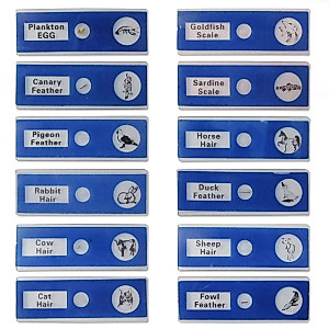Prepared Microscope Slides Set of 48 pcs Animals Insects Plants Flowers Sample Specimens for Kids Education