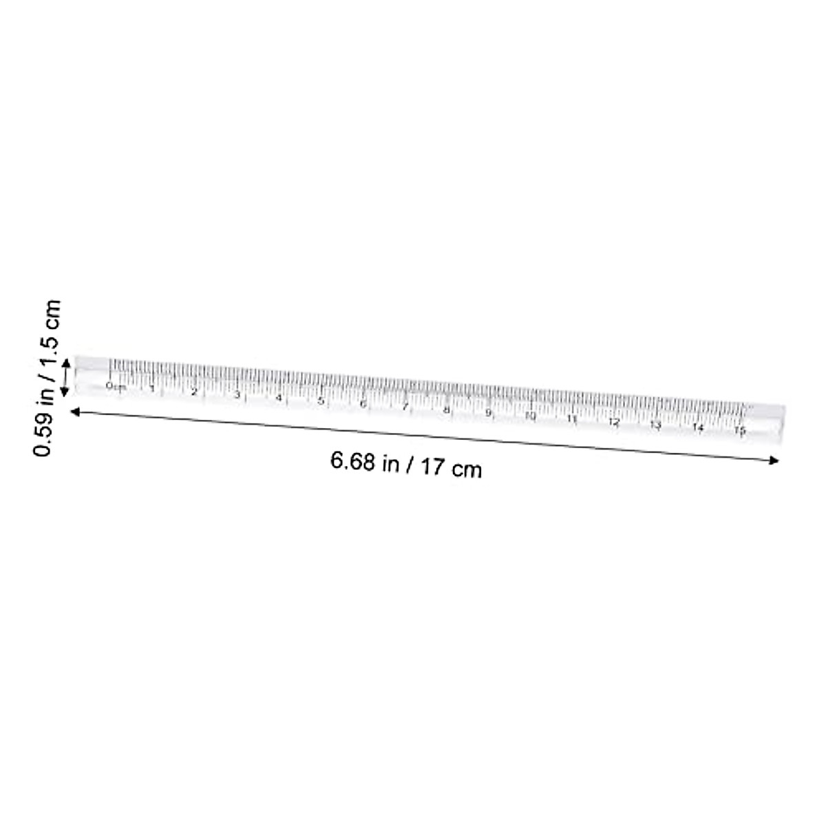NUOBESTY 8pcs Transparent Triangular Ruler Plastic rulers Metric Ruler Machinist Ruler Clear Scale rulers Ruler for Transparent Small Ruler Architecture Supplies Classroom Supplies