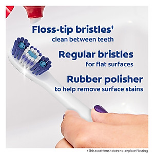 Colgate 360 Floss Tip Sonic Powered Battery Toothbrush