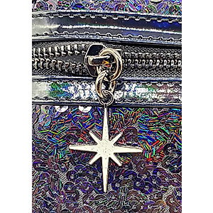 Loungefly X LASR Exclusive Disney Celestial Dreams Black Holographic Sequin Minnie Mini Backpack - Fashion Cosplay Disneybound Cute Backpacks