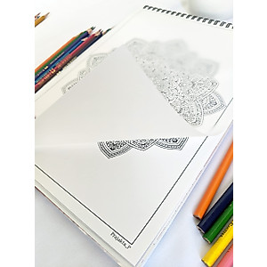 Power Mandalas Coloring book for adults, Spiral bound paperback, stress relieving intricate Offbeat mandalas for grown-ups