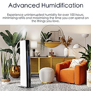 KELOPA® 9L Ultrasonic Cool Mist Humidifier - Top Fill, Smart Humidity Control, Sleep Mode - for Home, Large Room, Bedroom, Office, Plants - Covers 600ft² and Above