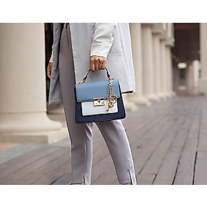 MKF Collection Shoulder Bag for Women,Vegan Leather Satchel Handbag Top-Handle Purse