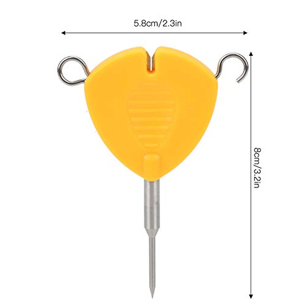 BUUA Fishing Puller Knot Tool, Fishing Knot Puller, Practical Stainless Steel Stylish for Knotter Fishing Accessories Fishing Enthusiasts Men Women(5 in 1)