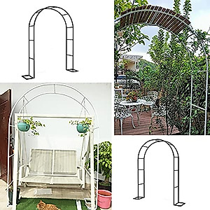 Extra Tall 7.2ft Garden Arch Trellis,11.5ft Wide Rose Archway,Support Trellis Arch Wedding Arch Flower Stand Decor Pergola Arbor,Weather Resistant (Color : White, Size : 31.5" X 9.8" X 78.5")