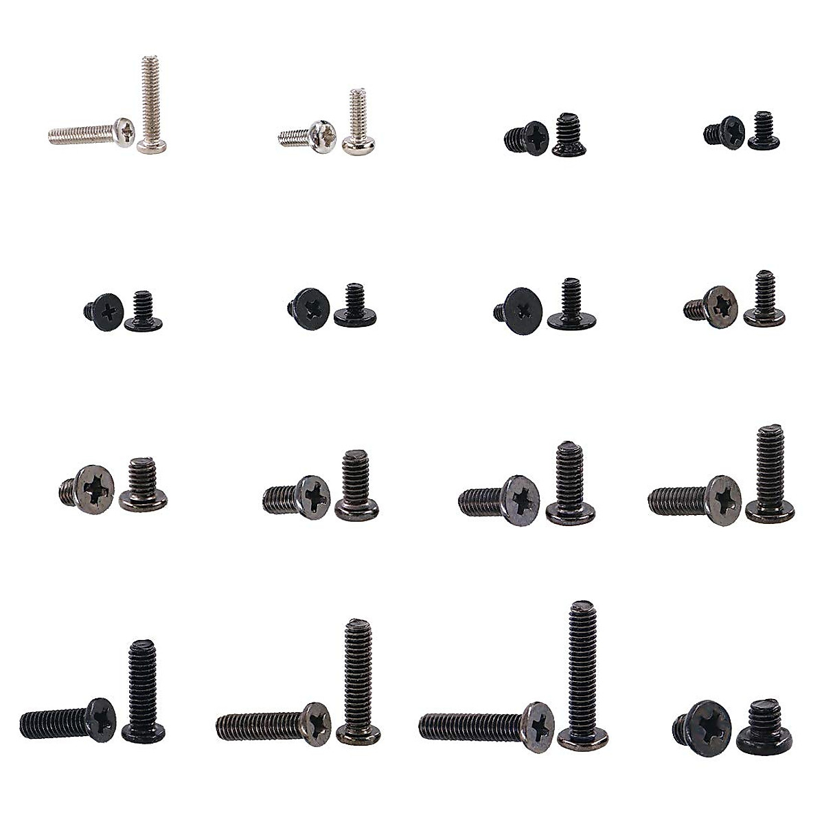 Glarks 880pcs Laptop Notebook Computer Screw Replacement Repair Kit for Lenovo Dell Toshiba Sony Samsung HP Gateway (Extra: Phillips Screwdriver)